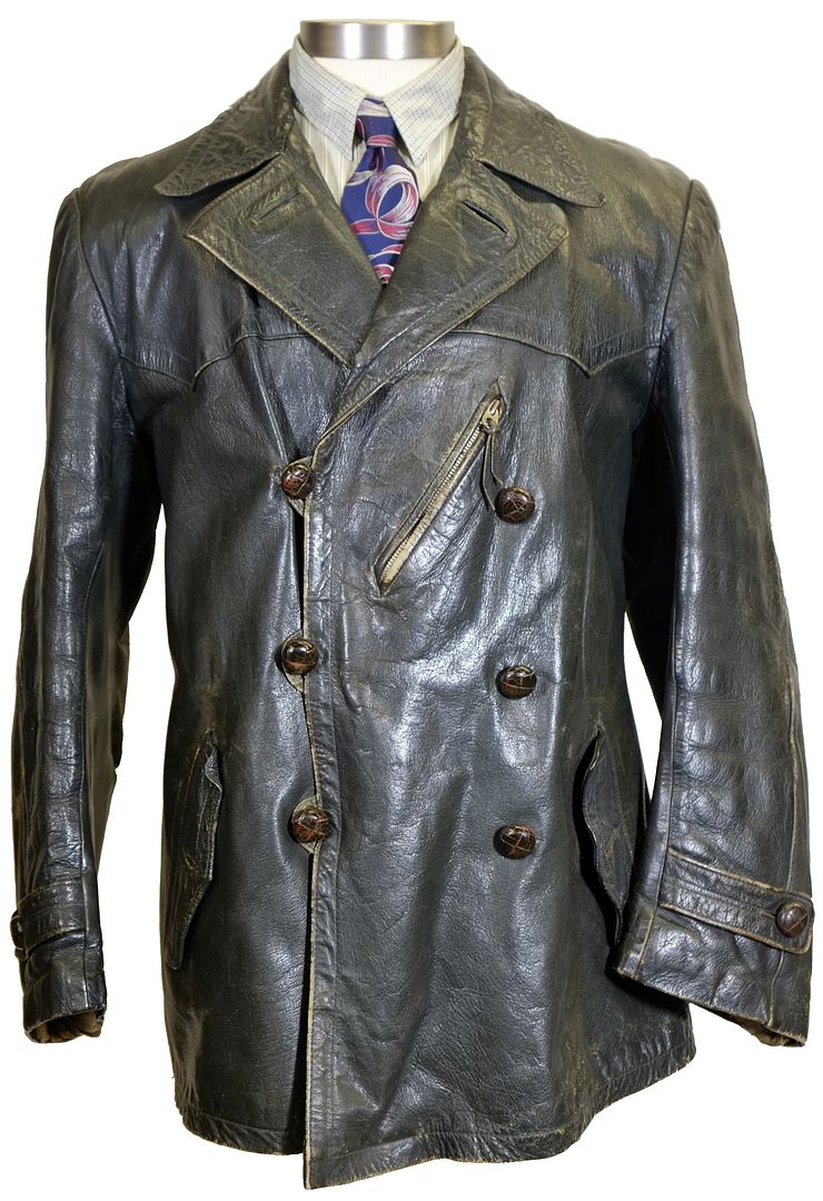 1940s German leather jacket | Vintage-Haberdashers Blog