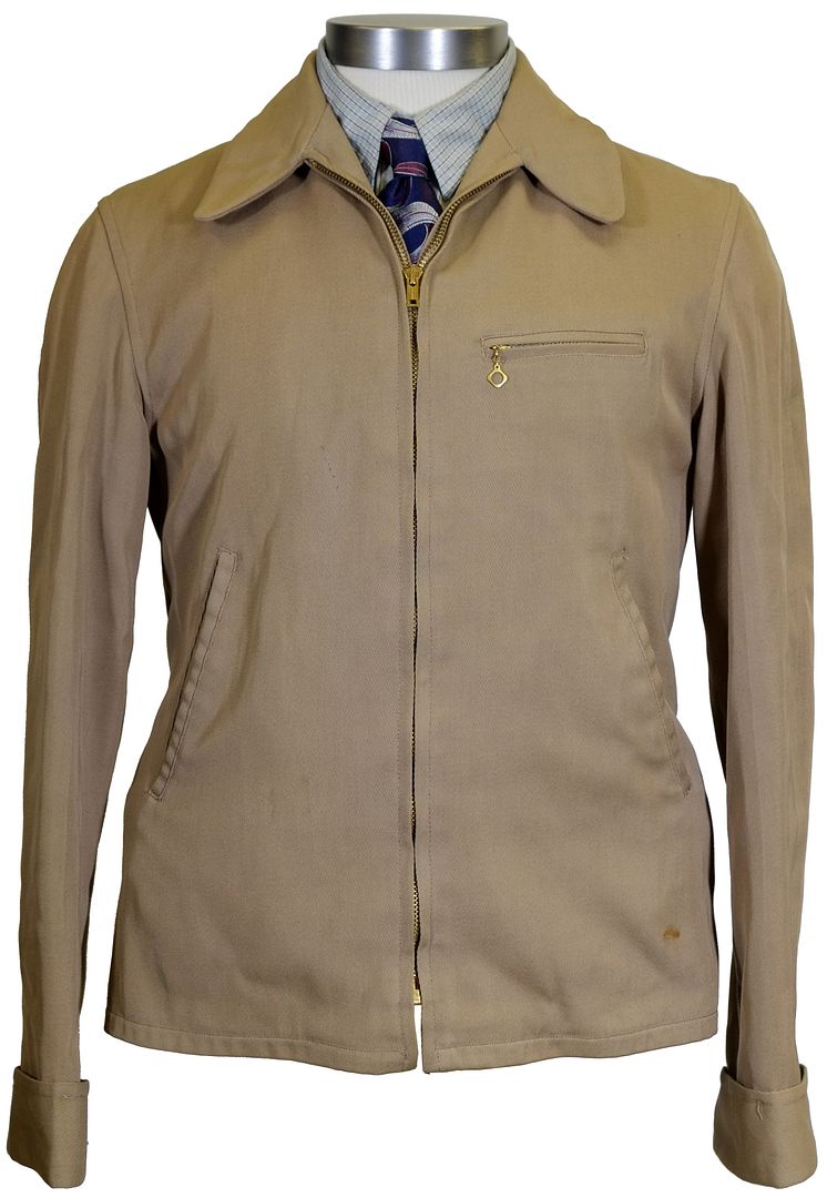 1940s John Rissman gabardine windbreaker jacket | Vintage-Haberdashers Blog