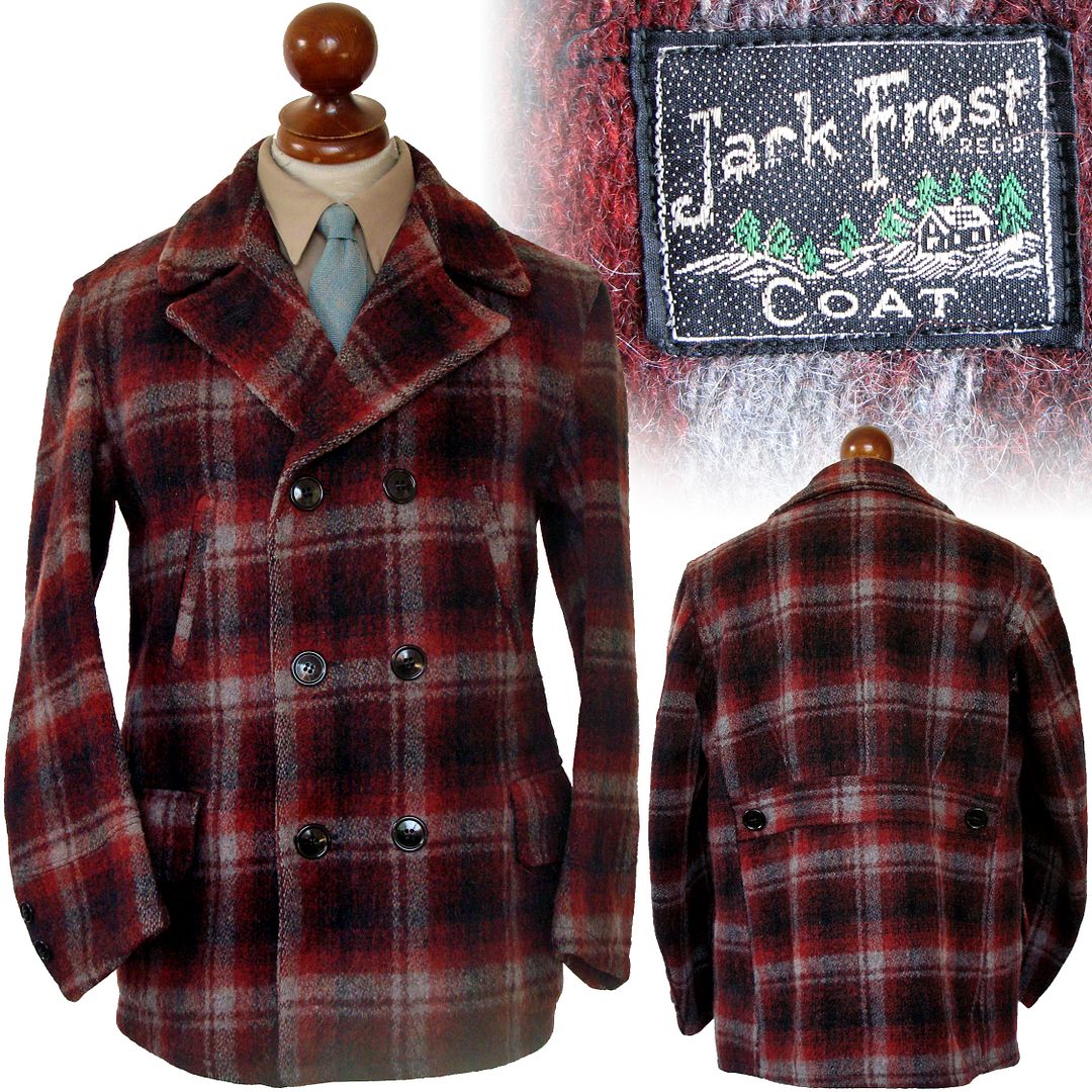 1930s Jack Frost Coat plaid double breasted mackinaw | Vintage ...