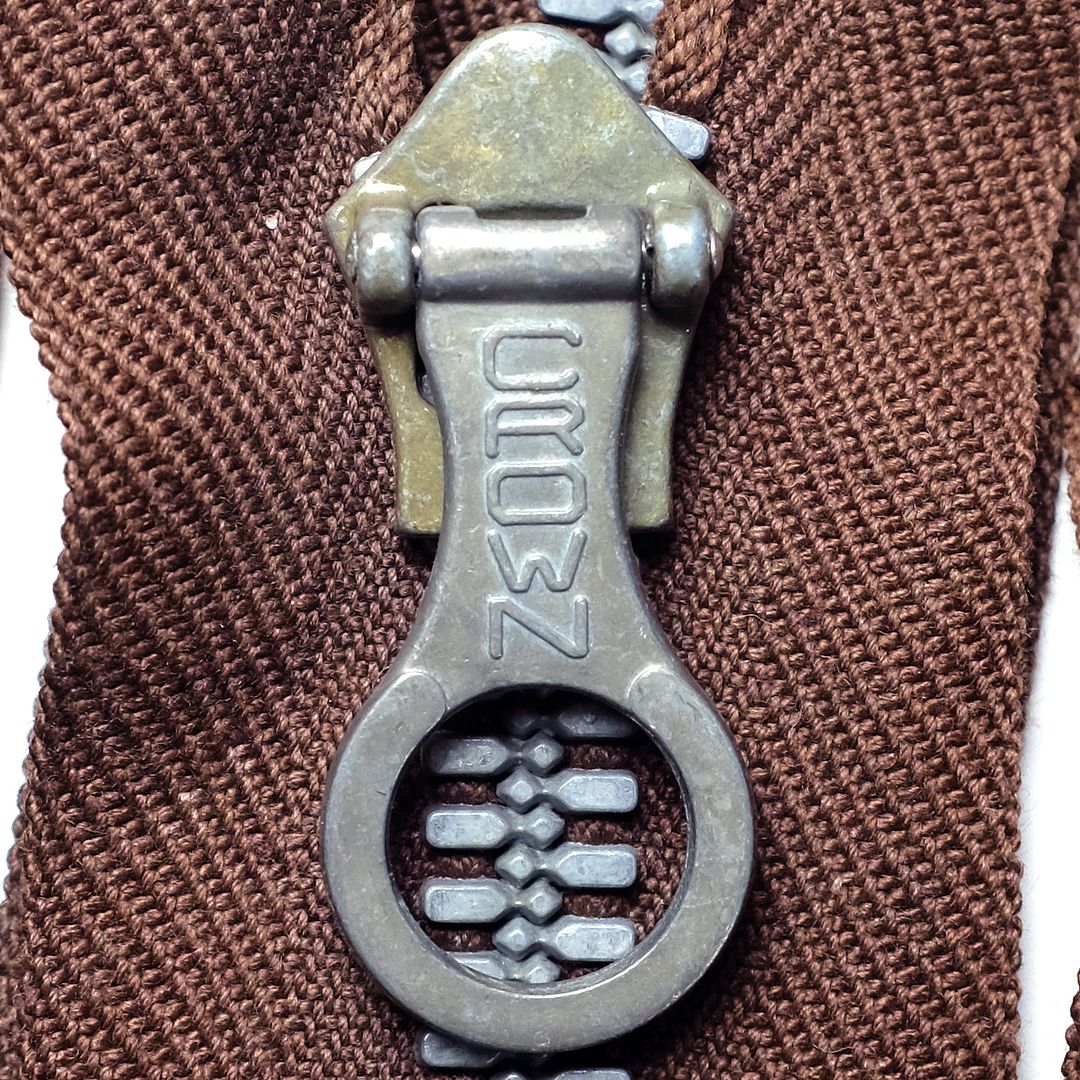 1940s spring loaded Crown zipper | Vintage-Haberdashers Blog