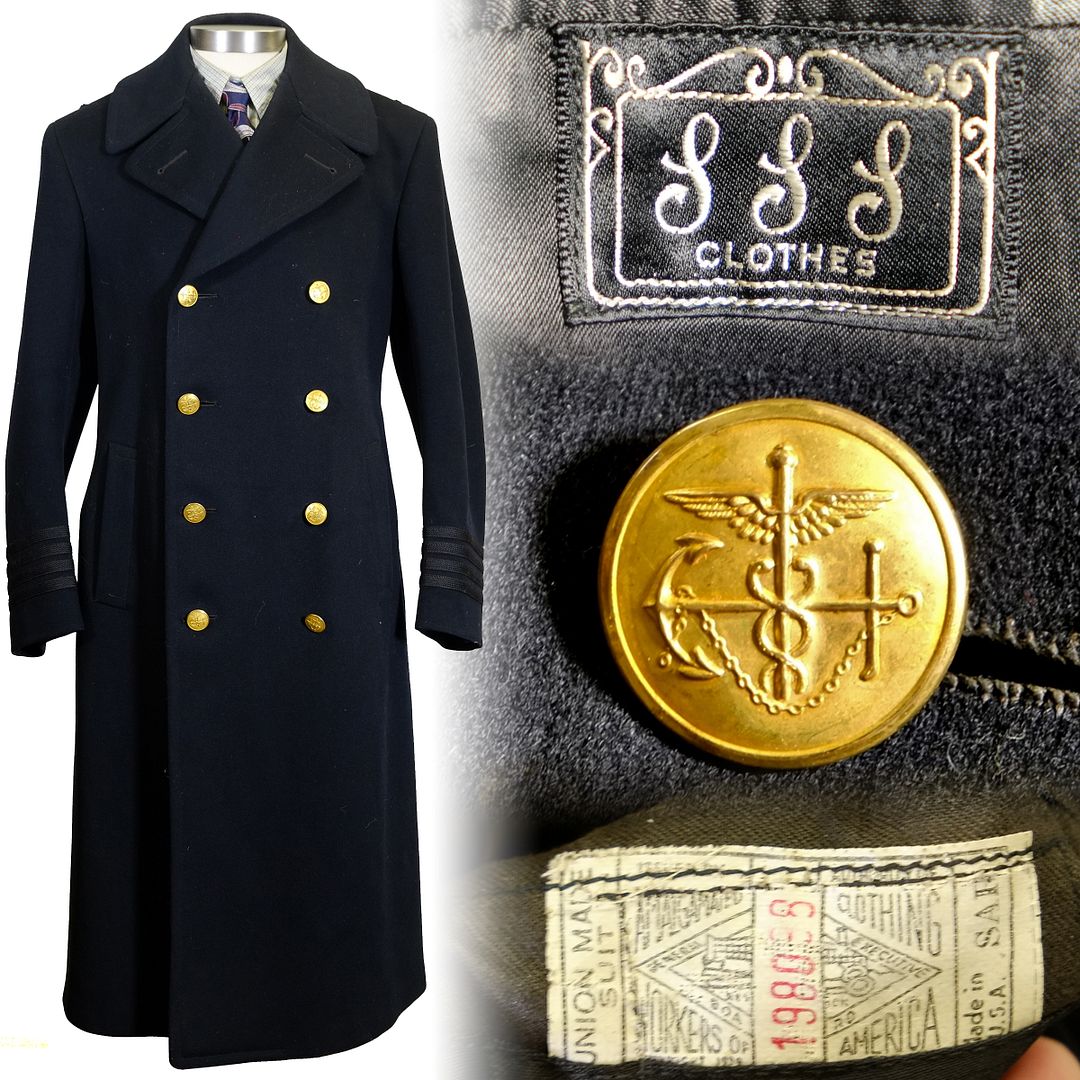 1940s USPHS bridge coat | Vintage-Haberdashers Blog