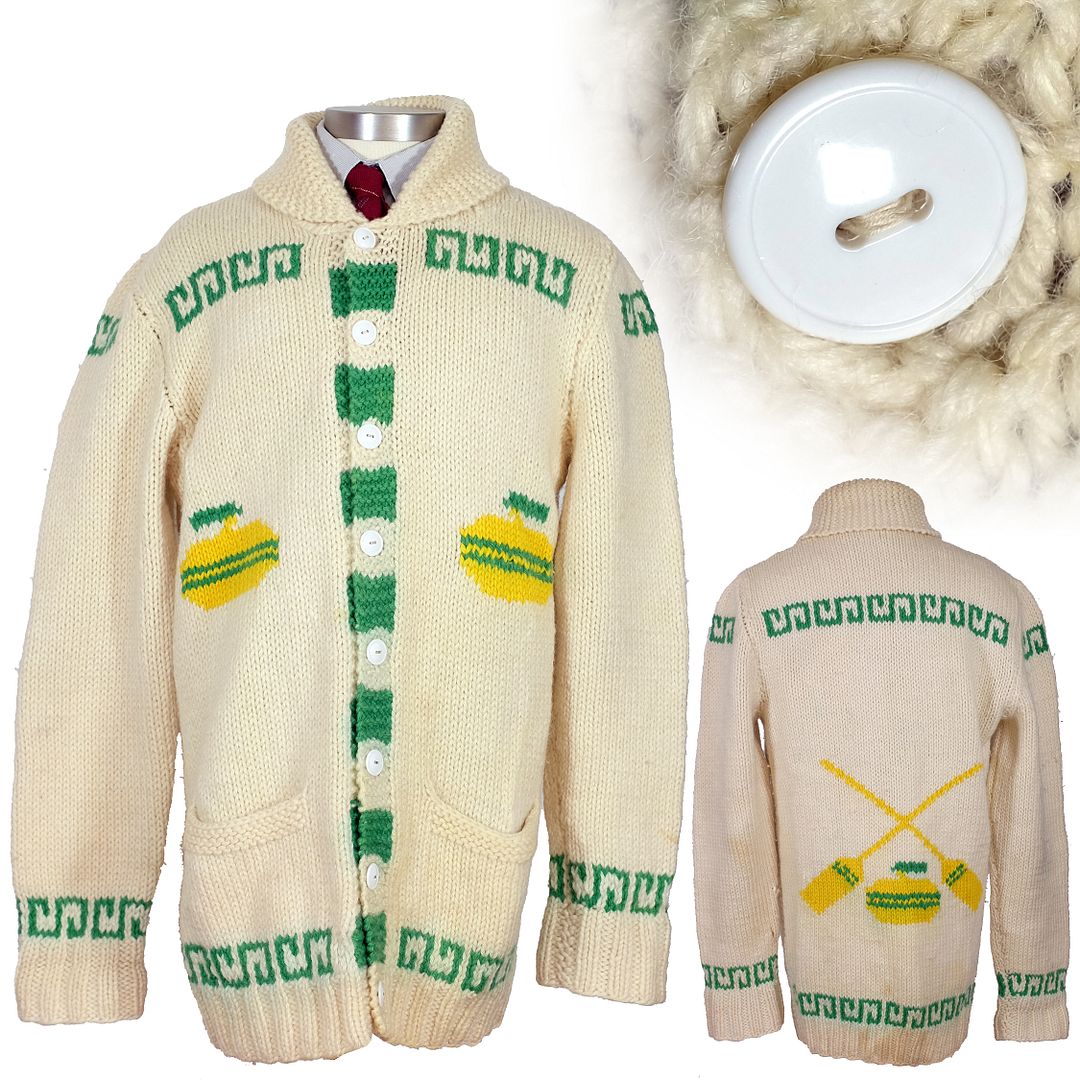 1960s Shawl Collar Curling Sweater | Vintage-Haberdashers Blog