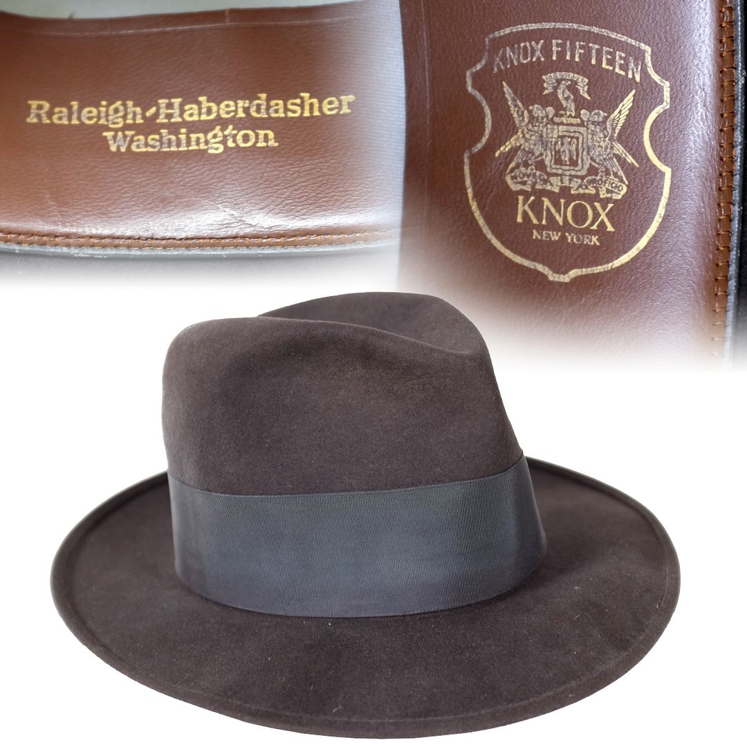1950s Knox Fifteen fedora hat | Vintage-Haberdashers Blog