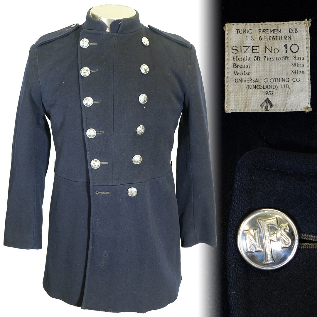 English National Fire Service uniform jacket | Vintage-Haberdashers Blog