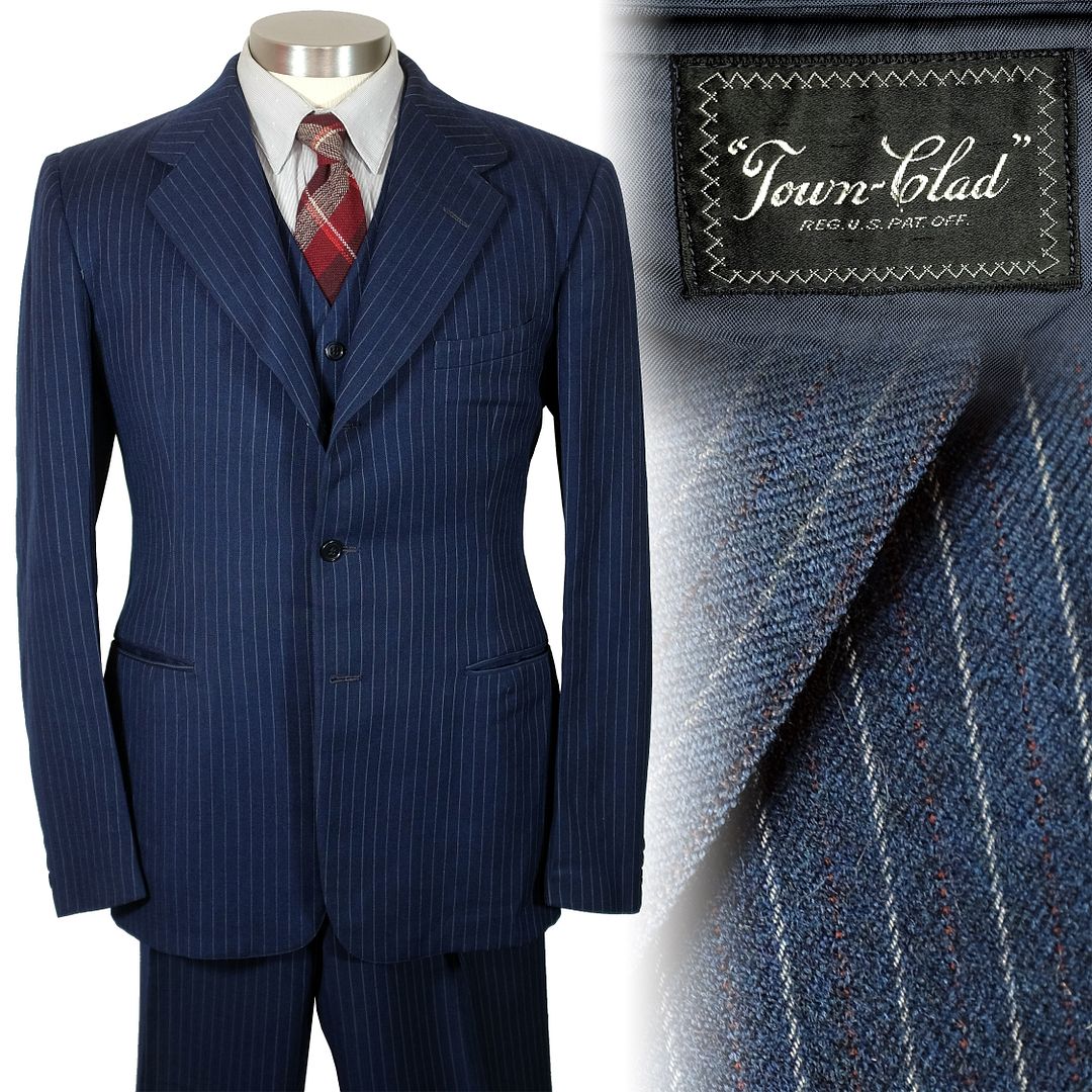 Town Clad pinstripe suit | Vintage-Haberdashers Blog