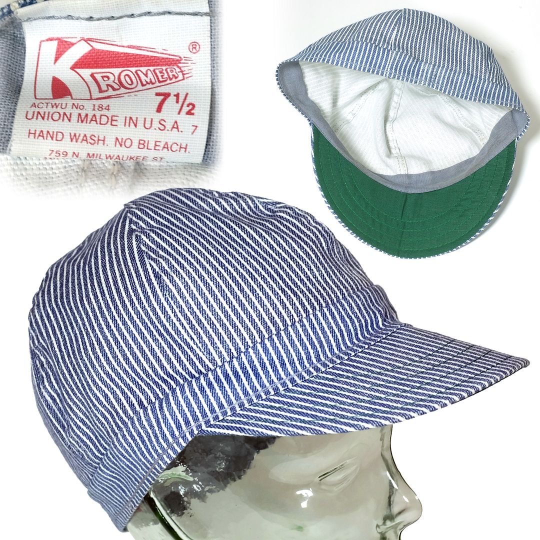 Hickory Stripe Kromer Cap | Vintage-Haberdashers Blog
