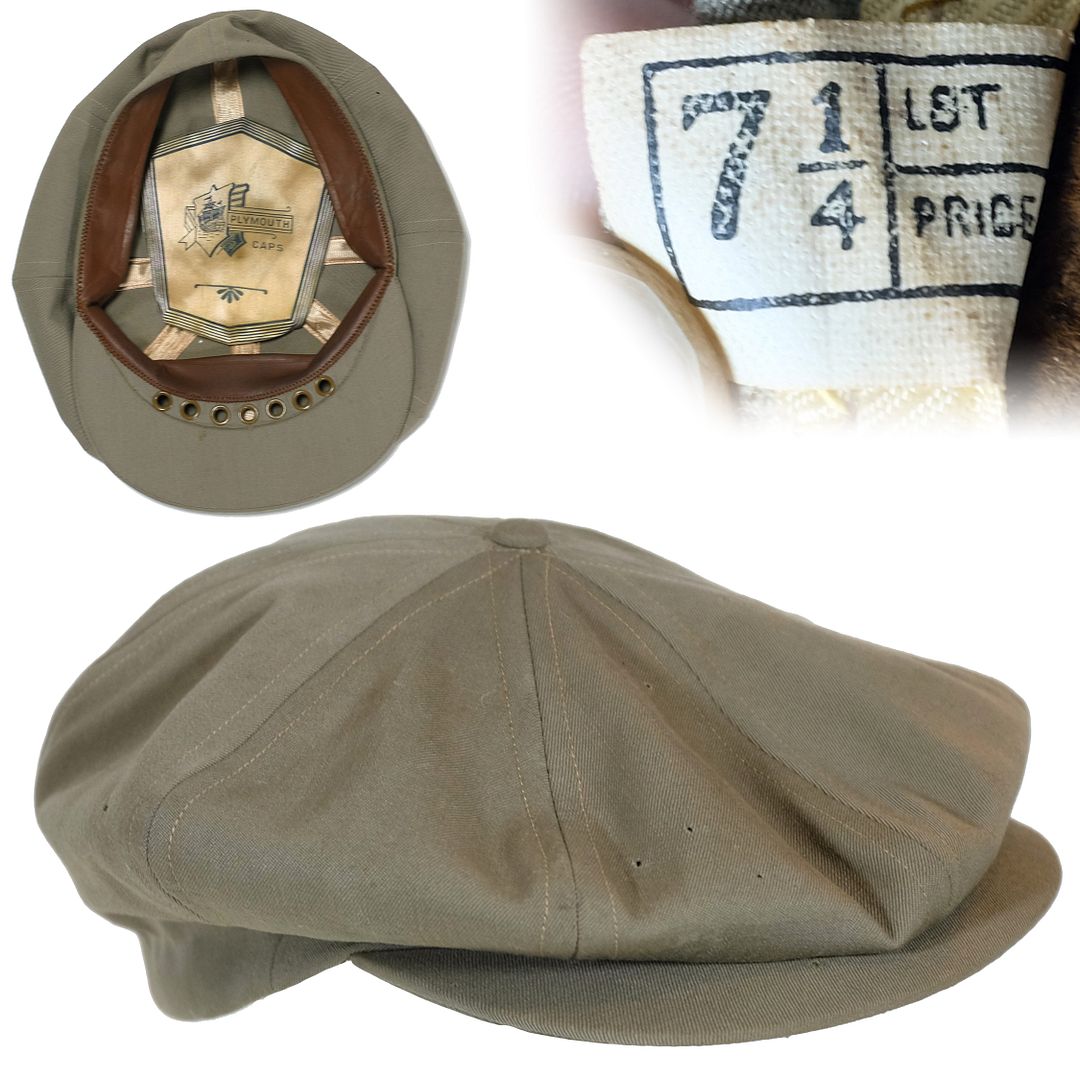 1930s Plymouth Caps eight panel | Vintage-Haberdashers Blog
